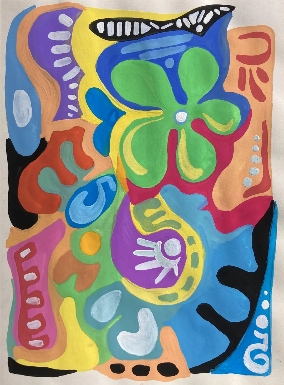 Expanding, me, gouache, 2022 | Scrolller