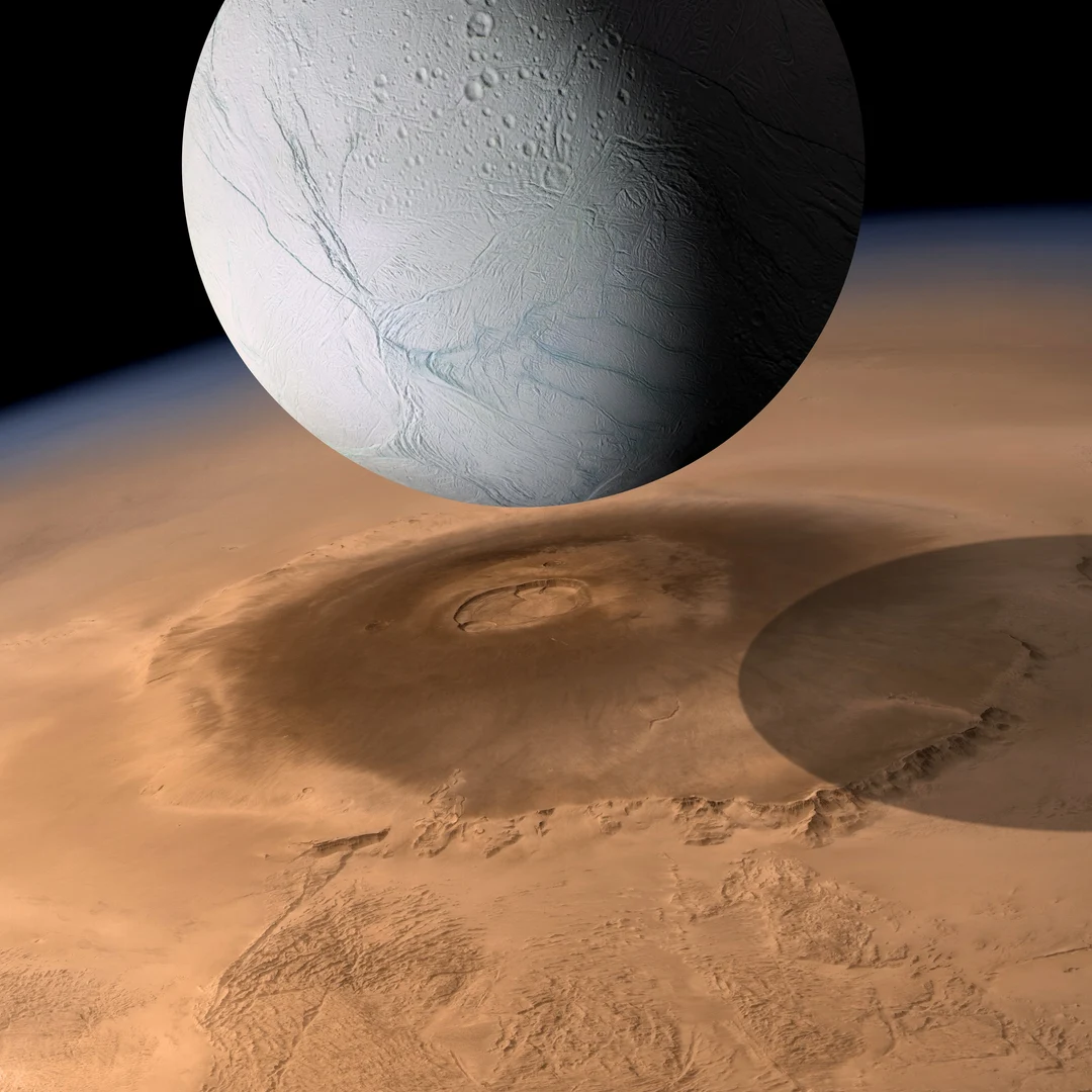Fun Fact: Mars' Olympus Mons volcano is bigger than the Saturn's icy ...