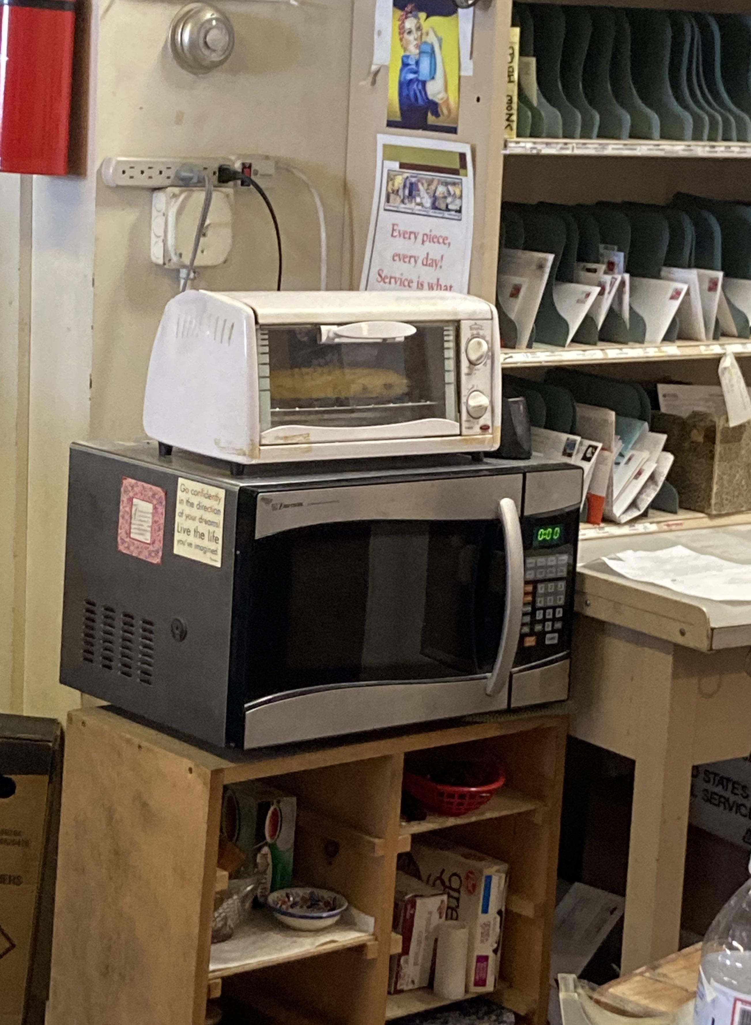 Our postmistress always keeps a banana in the toaster oven during her ...