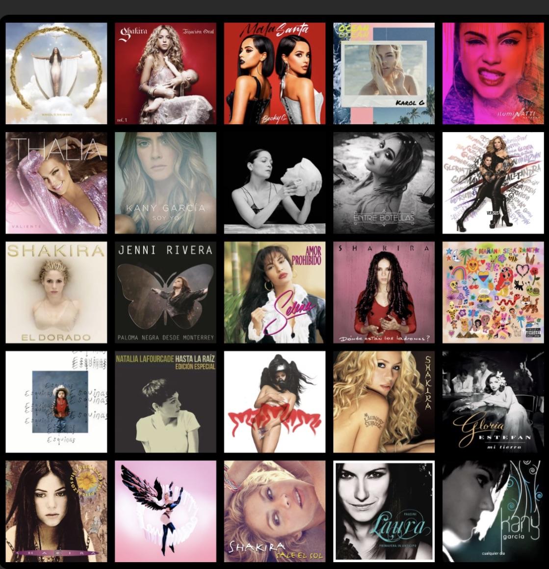 Which 5 albums by these female artist are you saving? | Scrolller