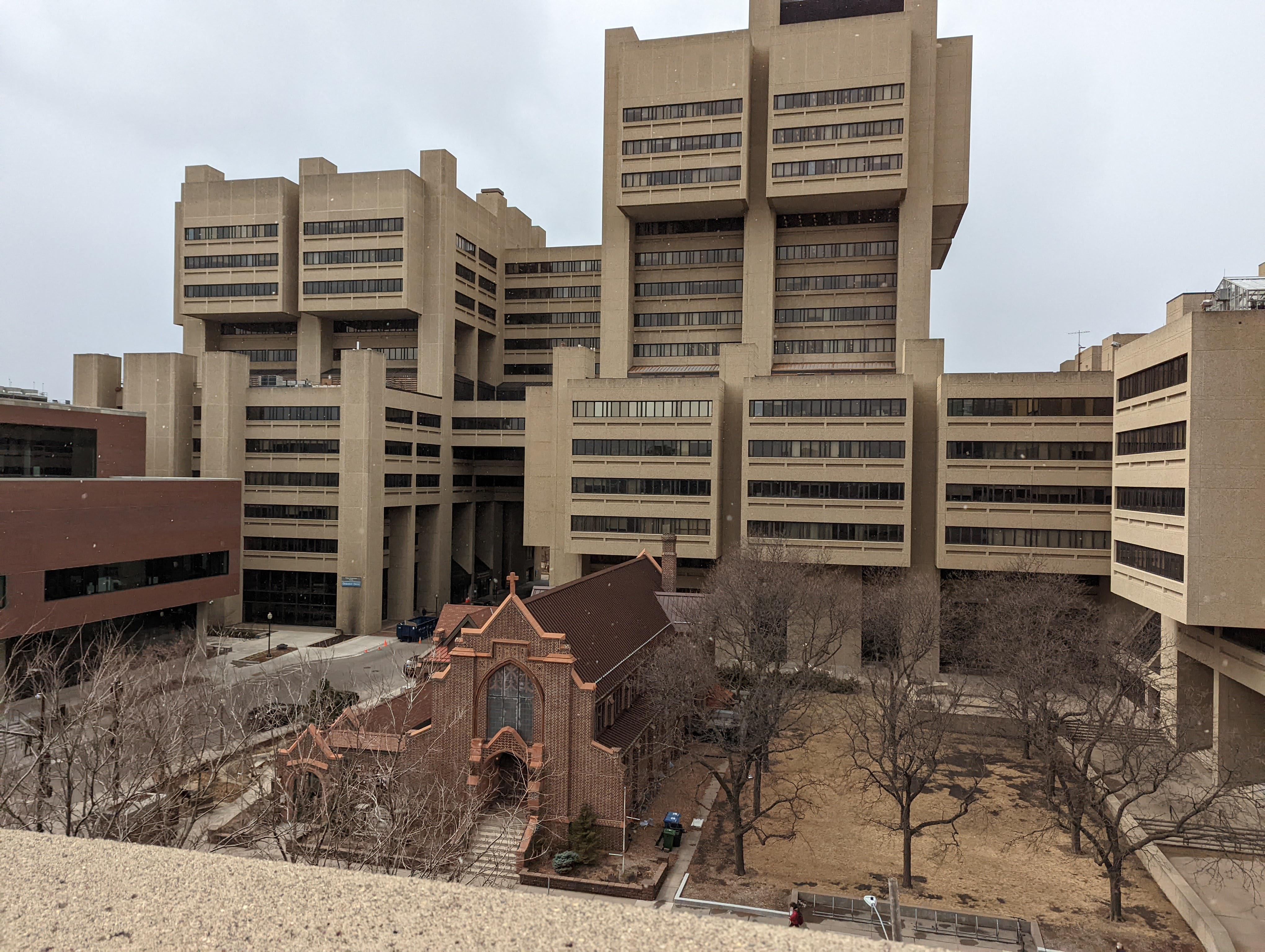 Brutalist amoeba devours a church | Scrolller