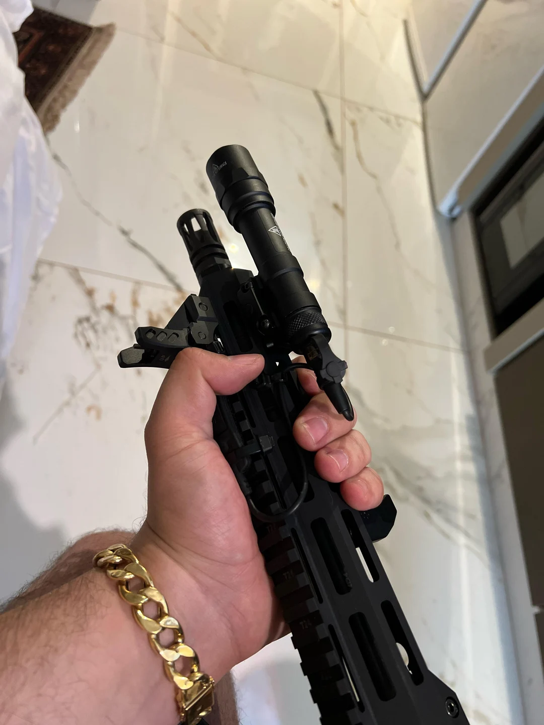 First ar15, am I going to have problem with my flashlight so close to the bang hole? | Scrolller