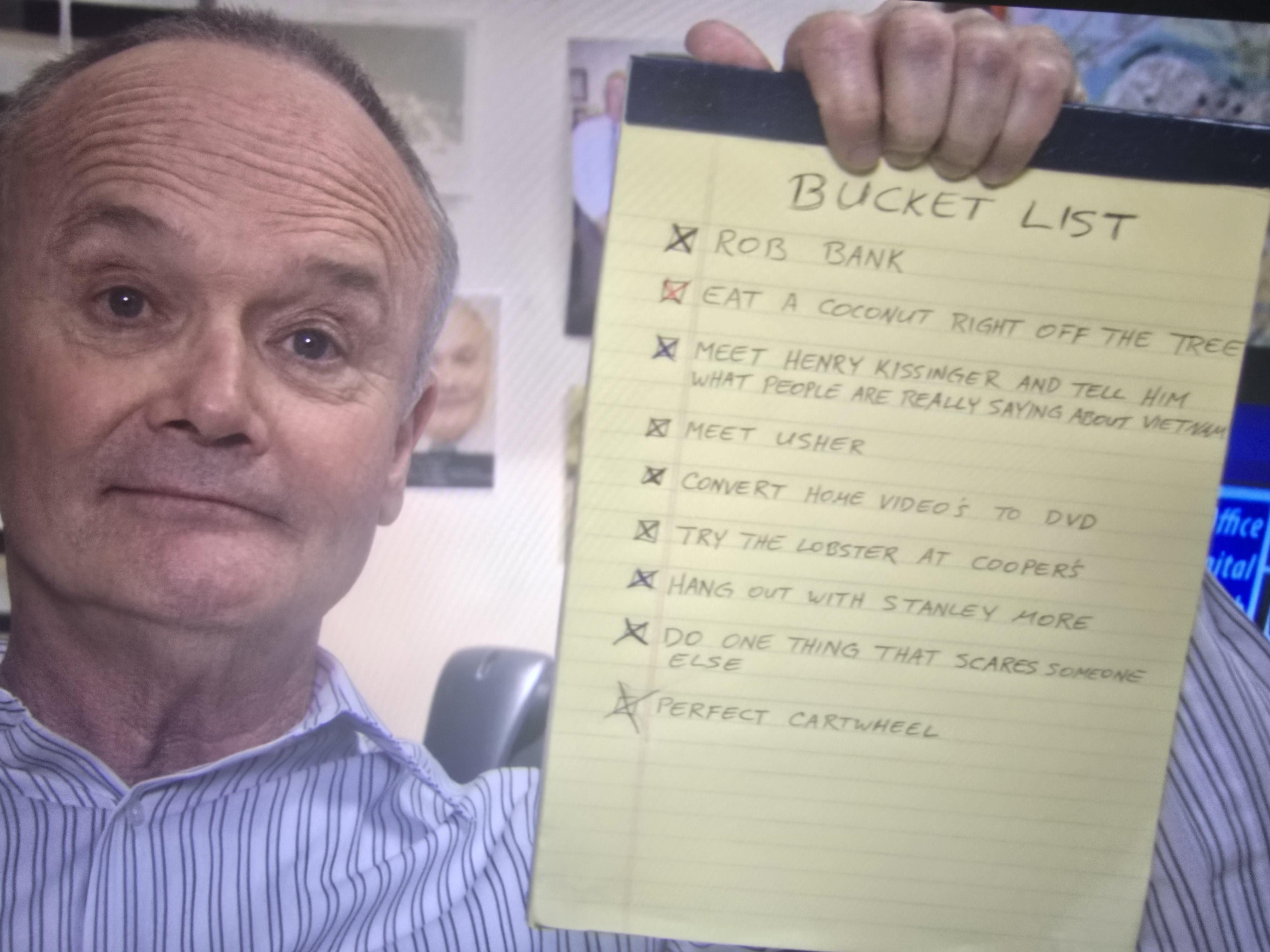 Creed's Bucket List is great | Scrolller