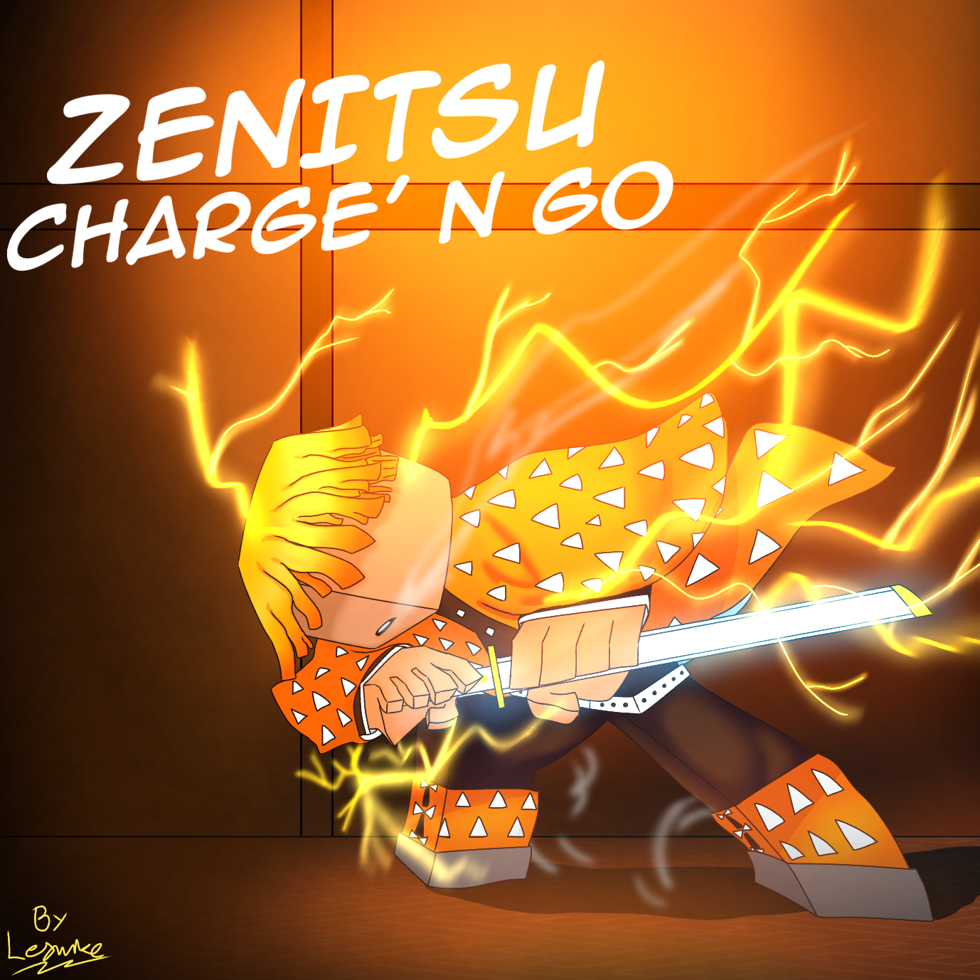 Zenitsu with mc artstyle | Scrolller