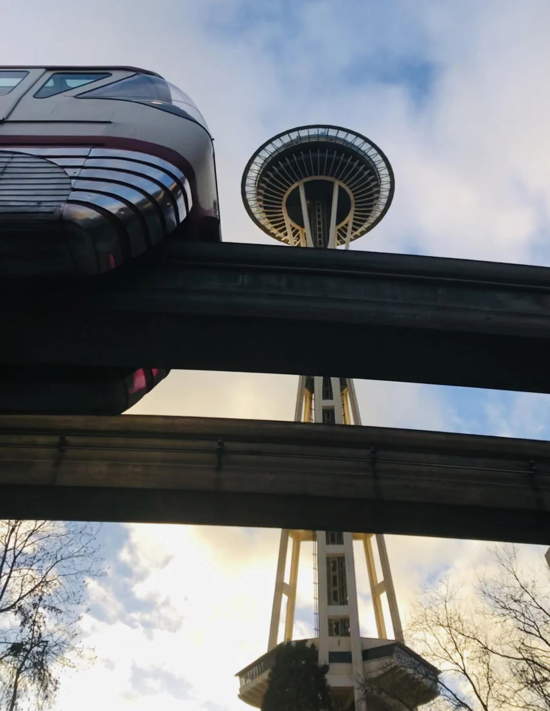 Retrofuturism at its finest. Monorail and Space Needle, Seattle, WA. | Scrolller