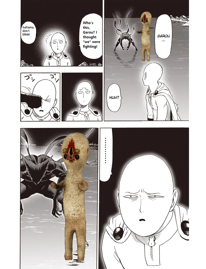 [Meme] Saitama and Garou's fight is interrupted | Scrolller