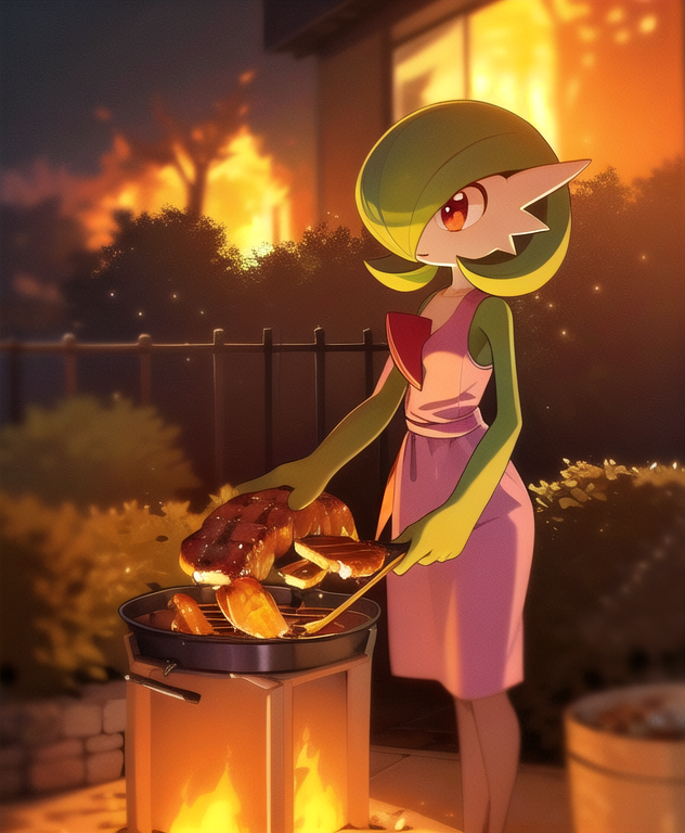 Gardevoir makes kebab and barbecue | Scrolller