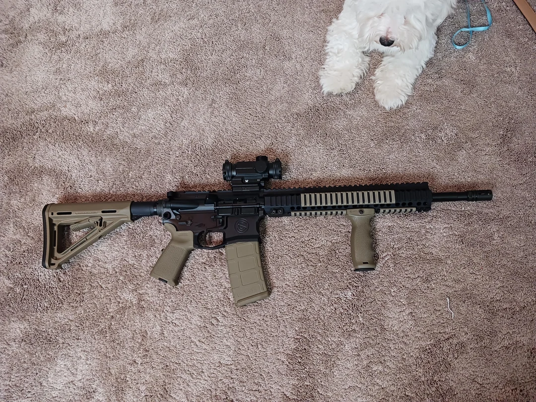 little guy inspecting the boom stick | Scrolller