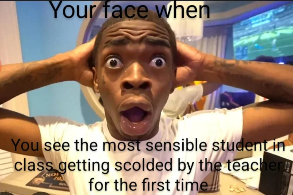 A shocking moment in class: | Scrolller