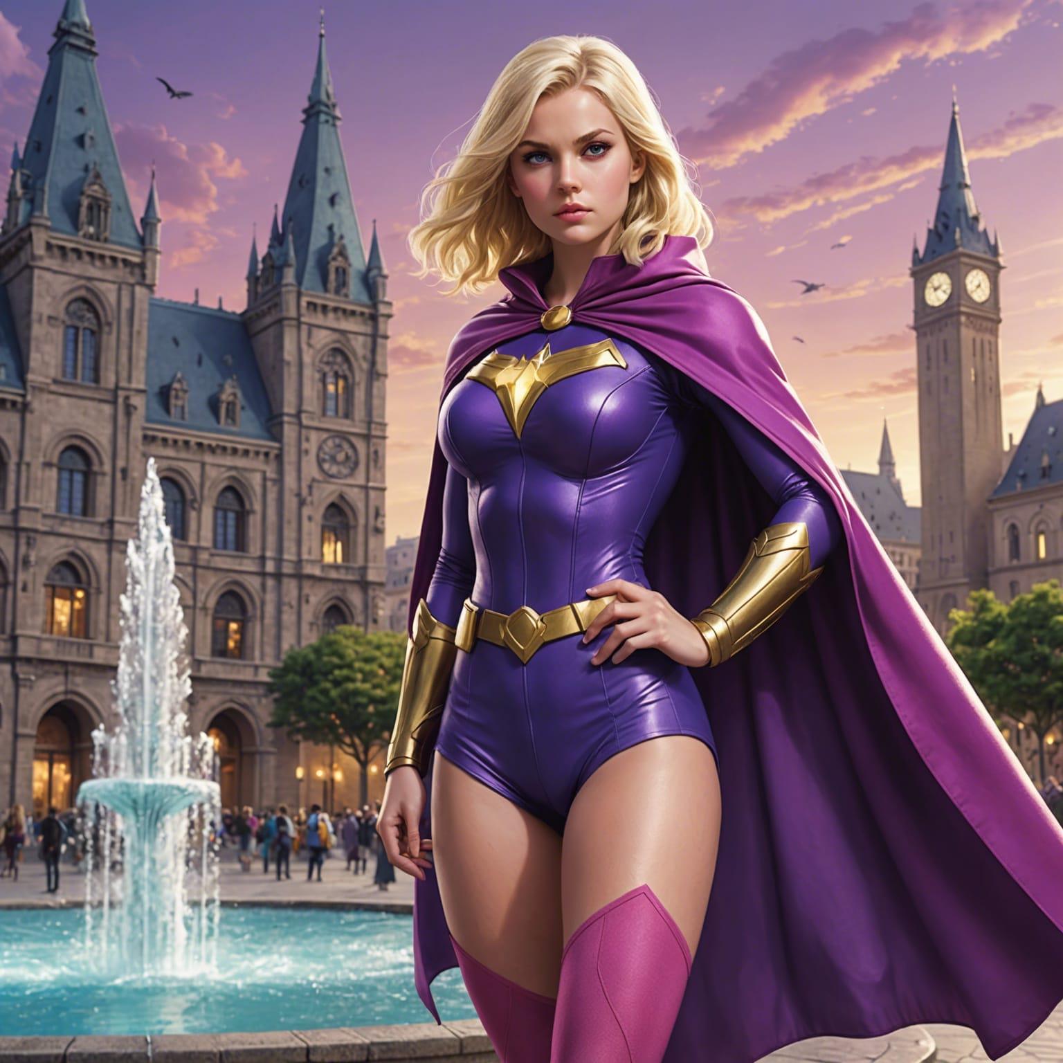 Beautiful Superhero. Made using ai from Nightcafe Studios. | Scrolller