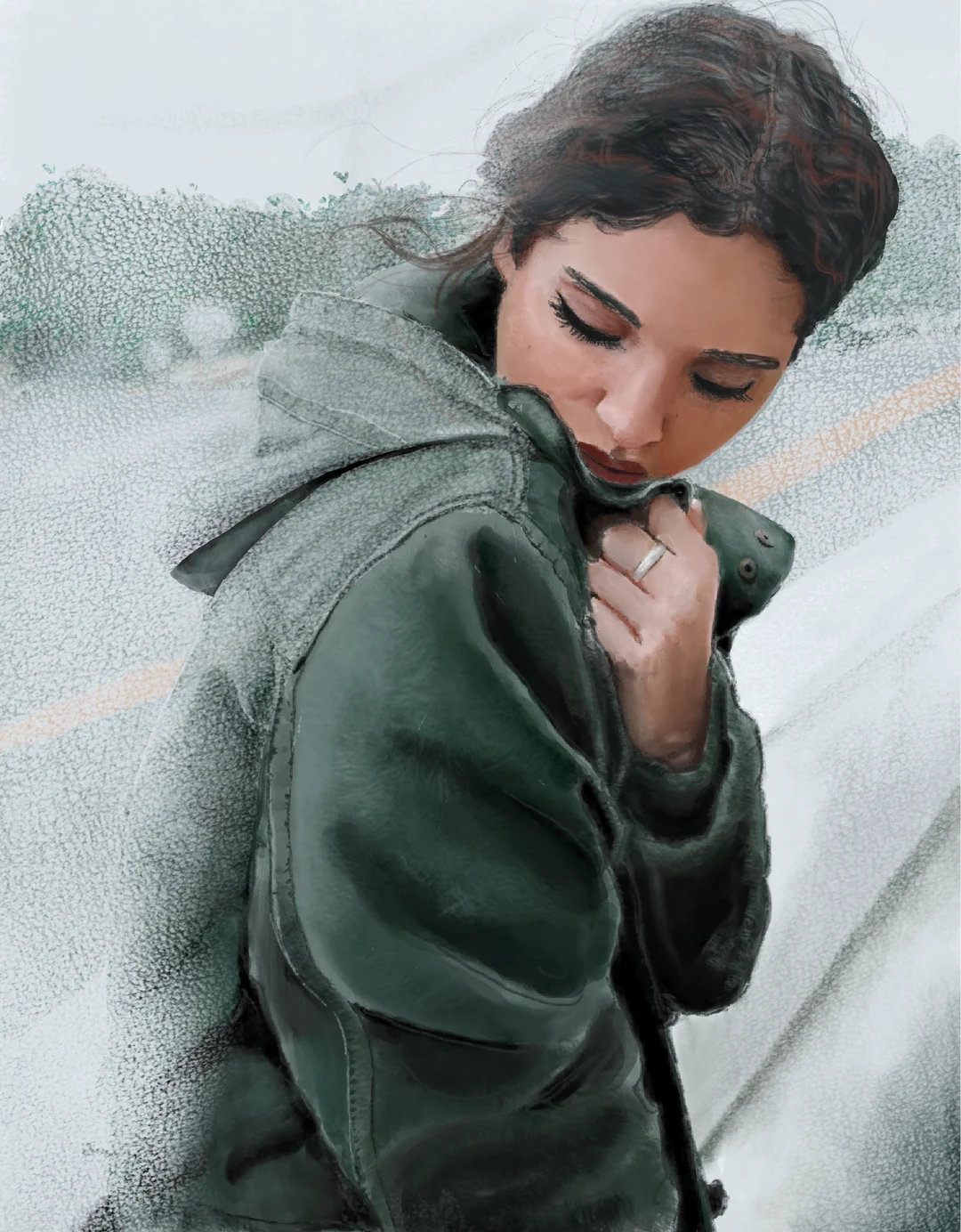 Holly, me, digital/Procreate, 2023 | Scrolller