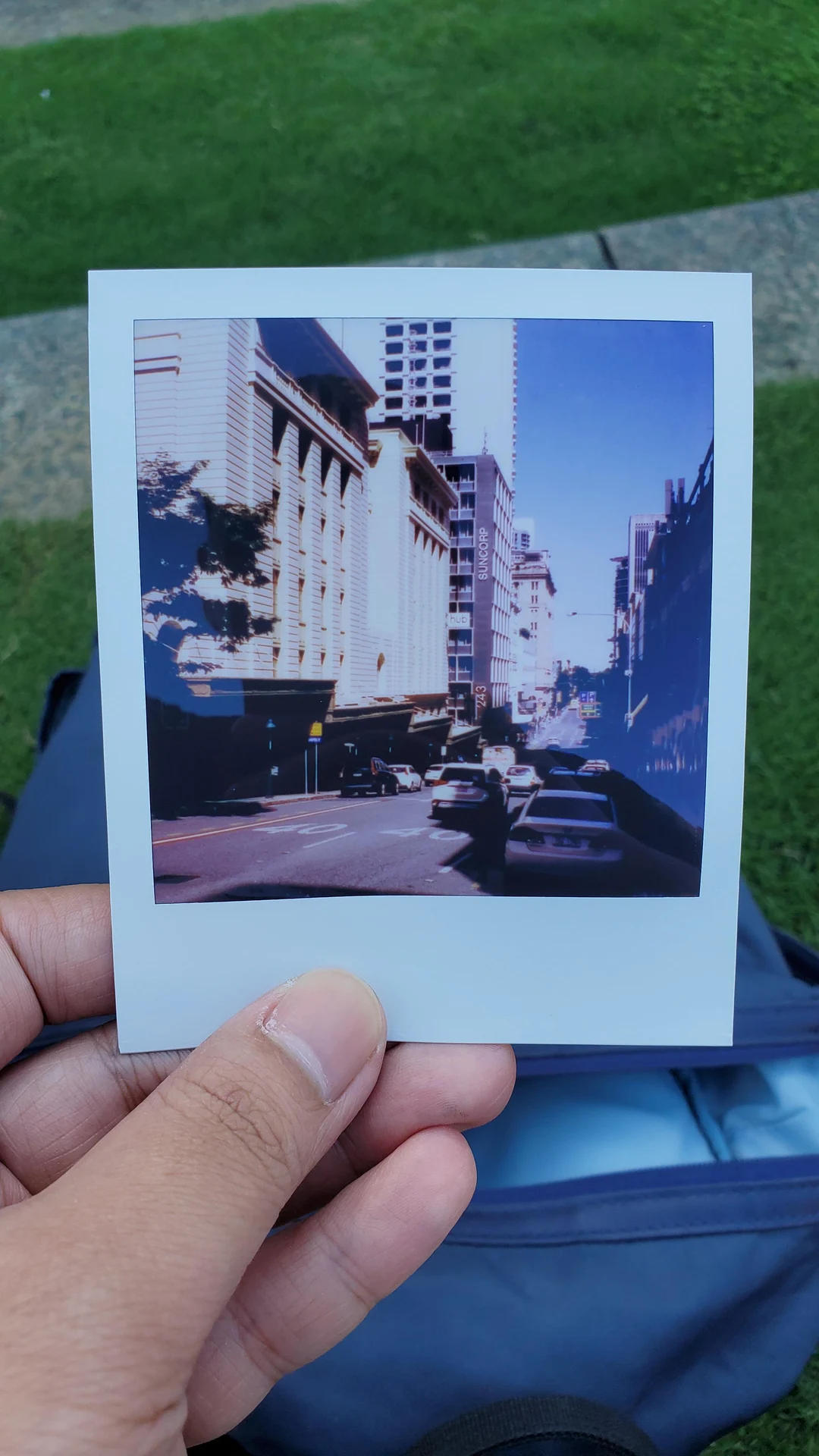 Downtown Brisbane, shot with a SX-70. | Scrolller