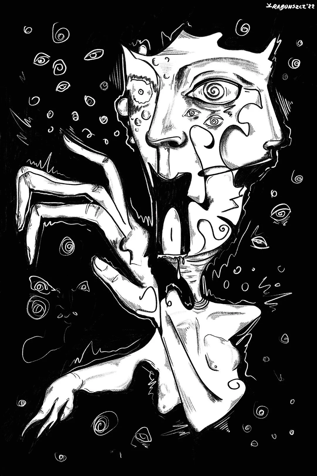 my nightmare character, me/krabonszcz, digital, 2022 | Scrolller