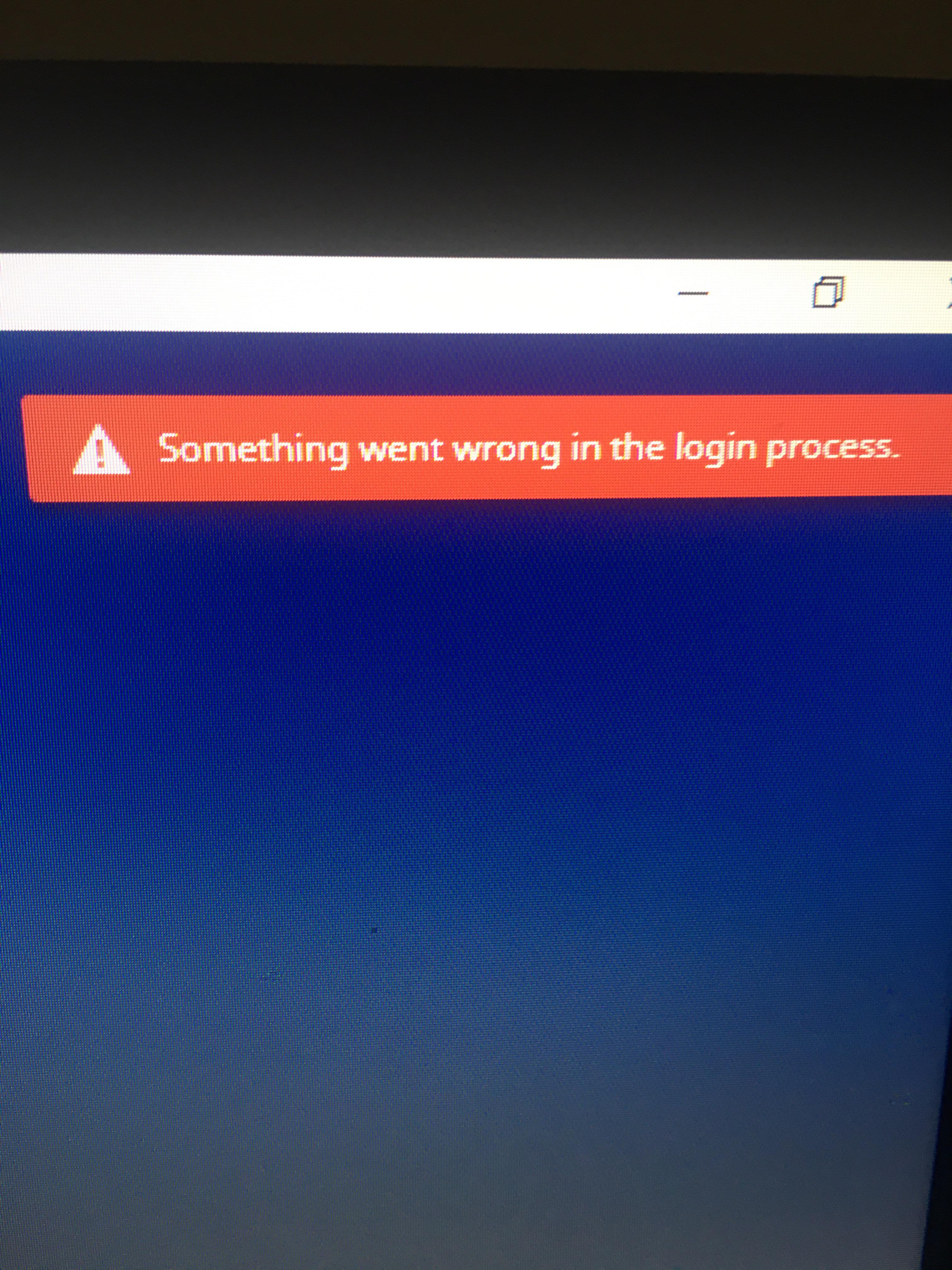Tried to log in on Java and this showed up, what do I do? | Scrolller