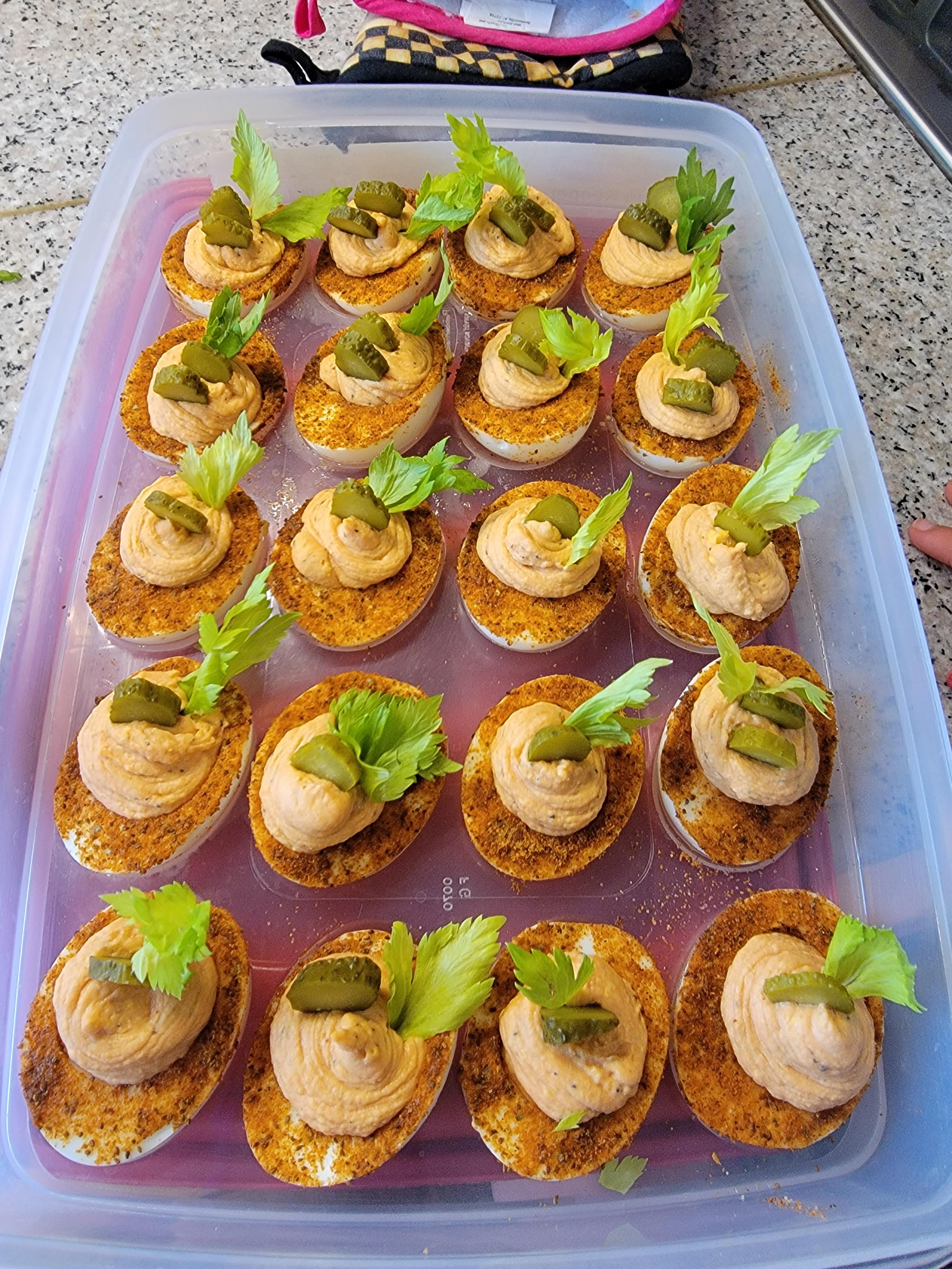 [Homemade] Bloody Mary Deviled Eggs | Scrolller