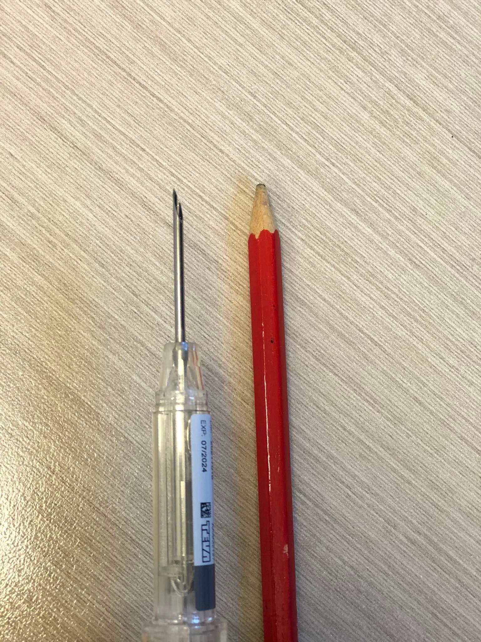Zoladex injection, pencil for comparison. | Scrolller