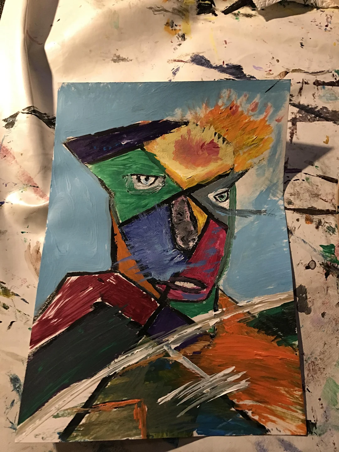 Unity soldier, me, acrylic, 2023 | Scrolller