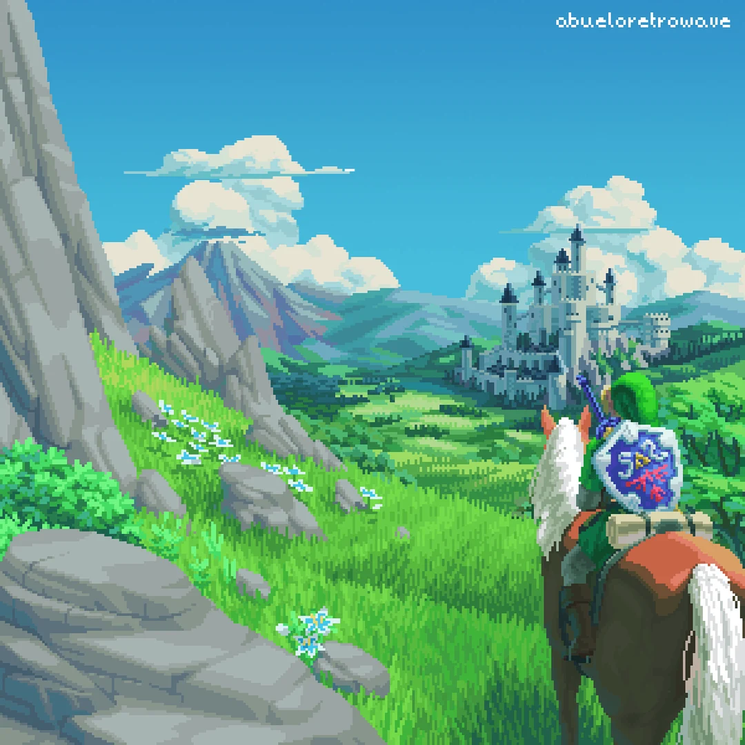 The legend of the endless journey by Cristian (AbueloRetroWave) | Scrolller