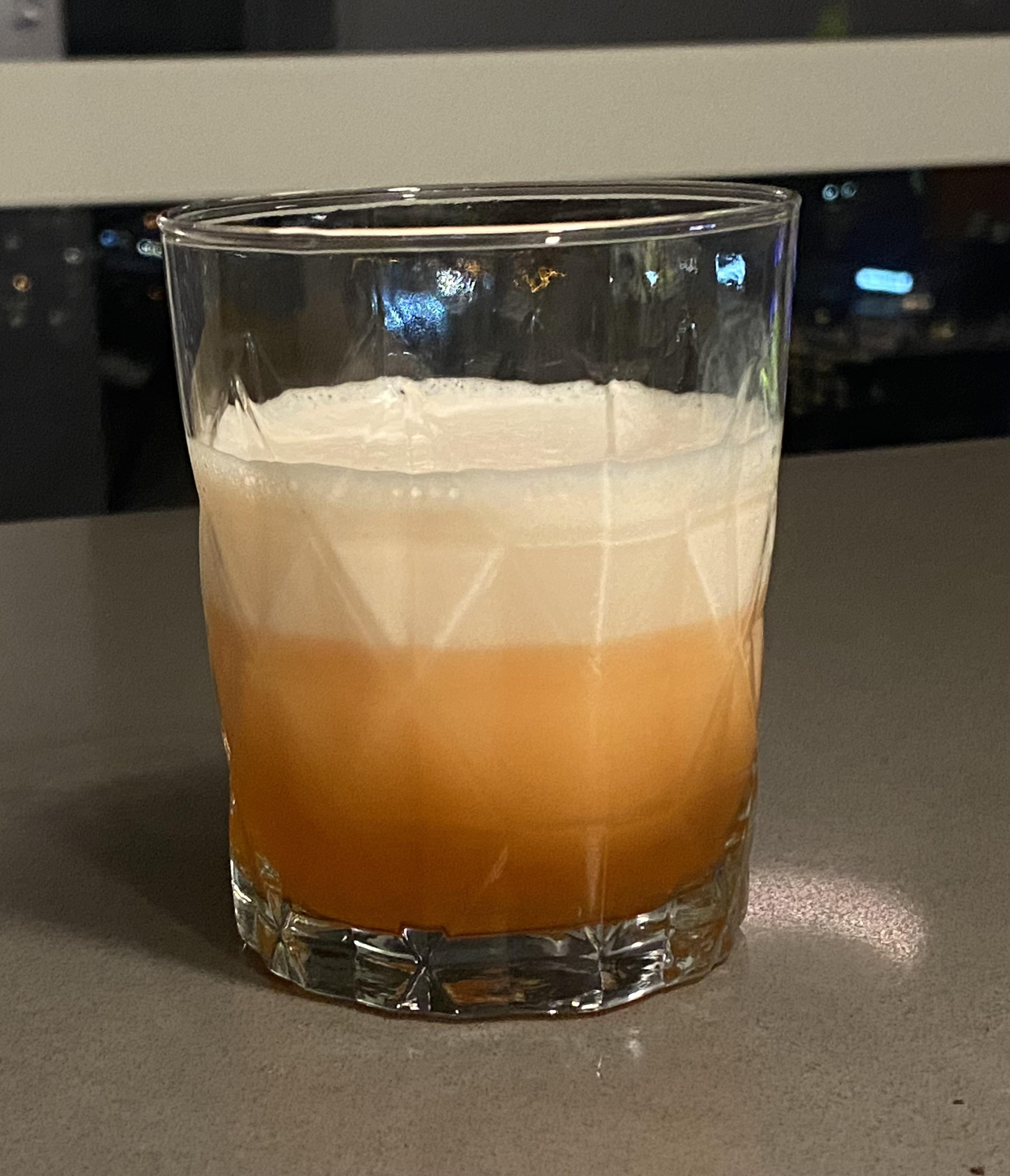 First time doing reverse dry shake. Definitely went overboard with the foam (aperol sour ...
