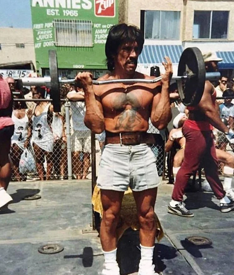 Danny Trejo at Muscle Beach, 80s | Scrolller