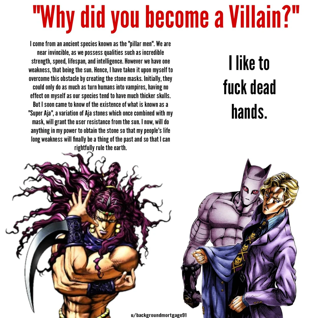 The evolution of Jojo villains | Scrolller