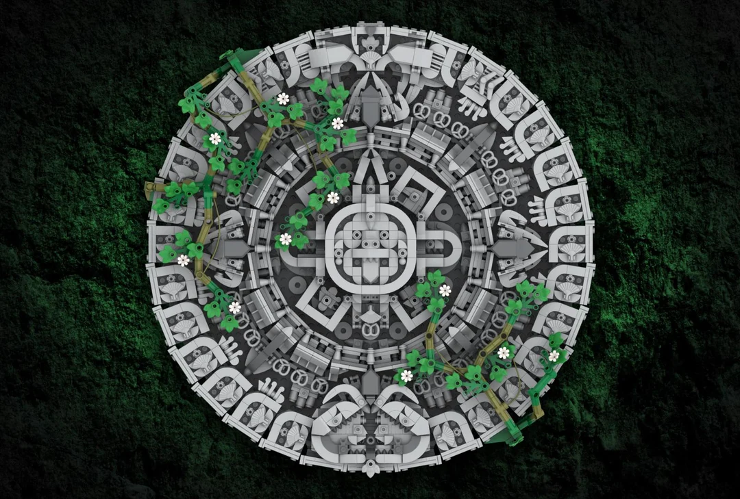 LEGO Aztec Sun Stone, me, Lego bricks, 2023 | Scrolller