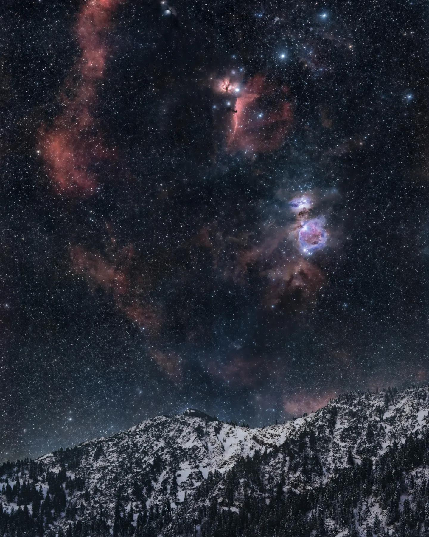 Orion above the mountains | Scrolller
