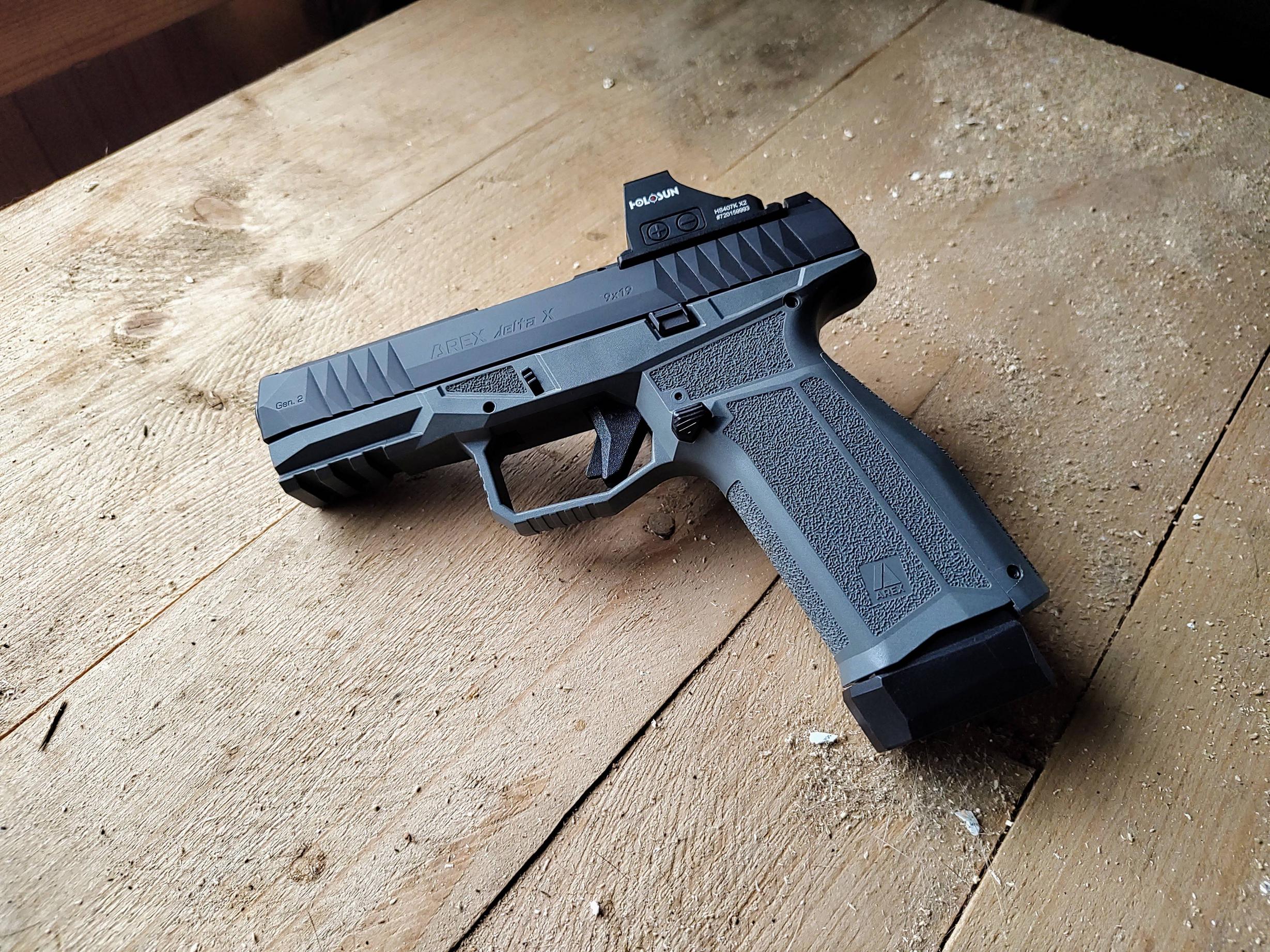 My first firearm, Arex Delta X gen.2 with a Holosun 407k | Scrolller