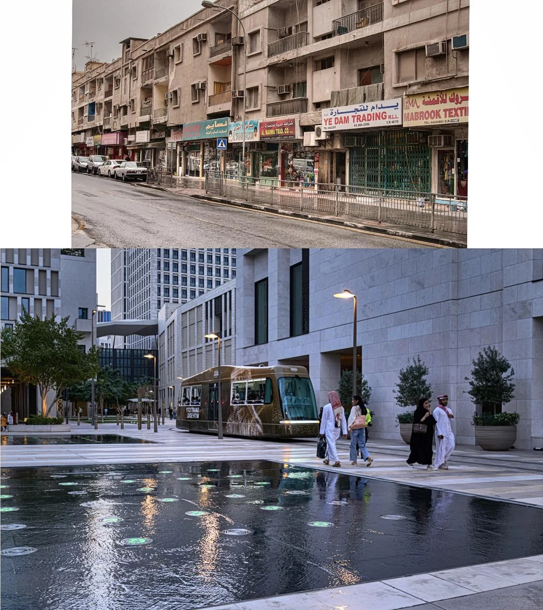 Doha, Qatar before and after. | Scrolller