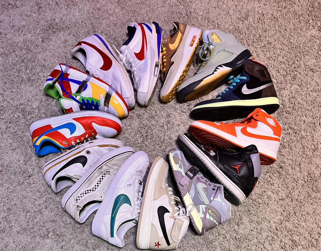 my sneaker wheel after I started collecting in September | Scrolller