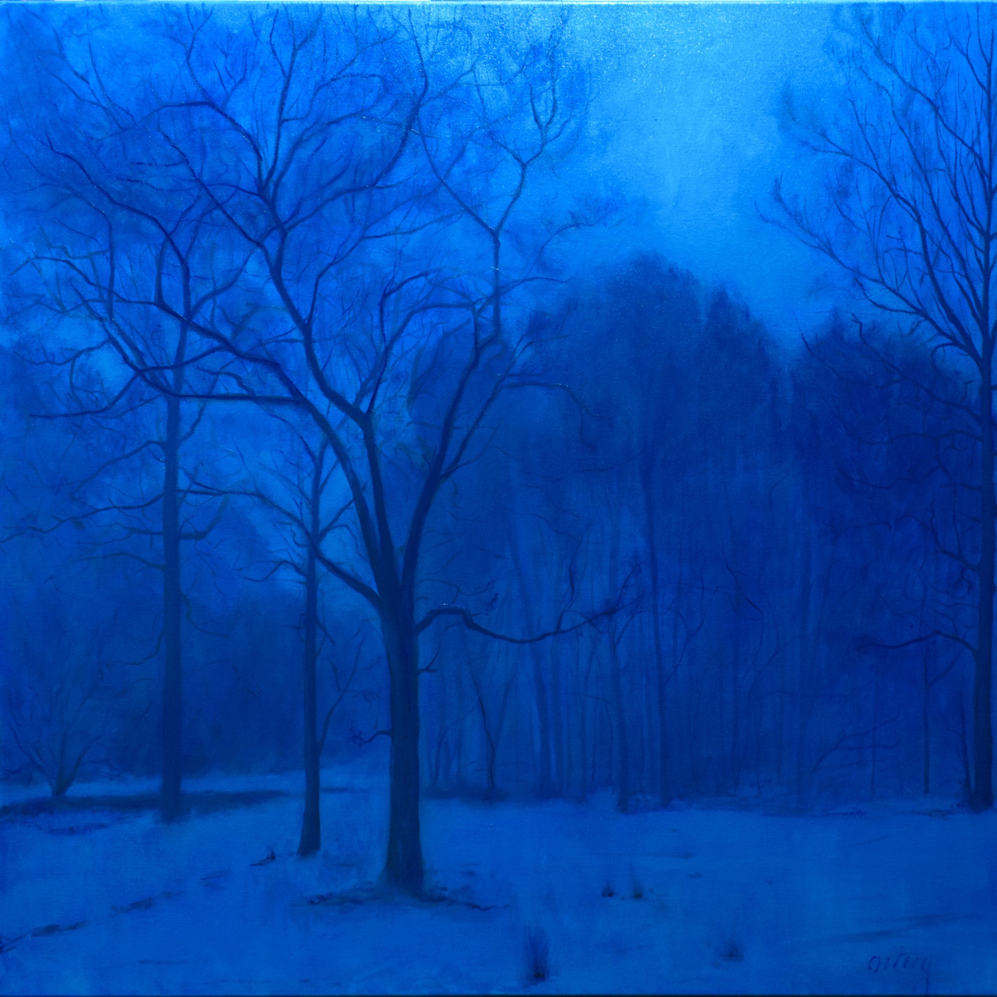 Backwoods in Blue, Me, Oils, 2022 | Scrolller