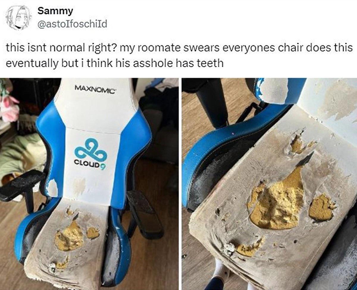 "his a$hole has teeth" | Scrolller