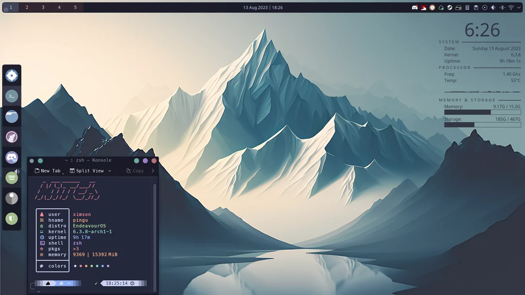 [KDE] Tried to make it as clean as possible | Scrolller