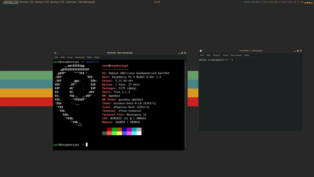 [OPENBOX] I love Gruvbox and Debian | Scrolller
