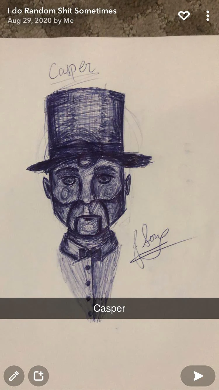 Casper, by me. Ink on paper, 2020 | Scrolller