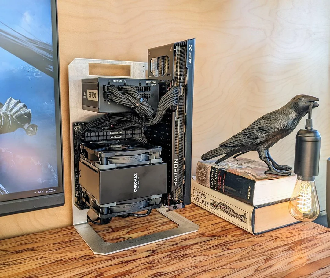 Super simple riserless vertical stand | Scrolller