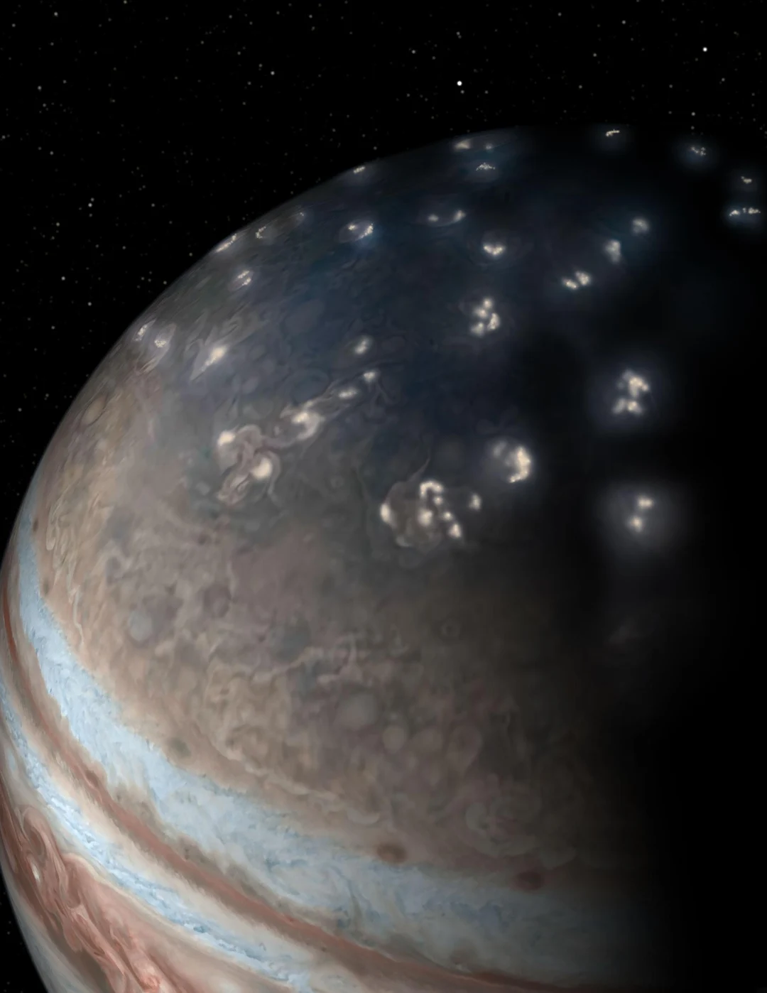 LIGHTNING FLASHES ON JUPITER | Scrolller