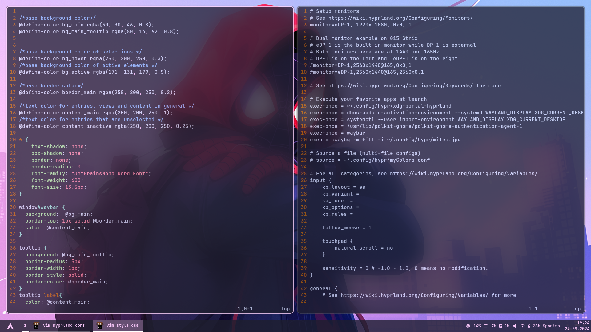 [hyprland] my first rice and my first arch | Scrolller
