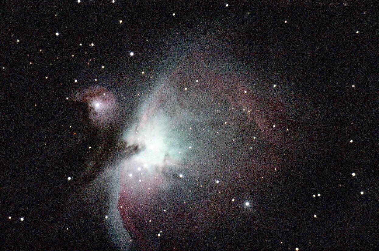 First attempt at the Orion Nebula (Real colours) | Scrolller