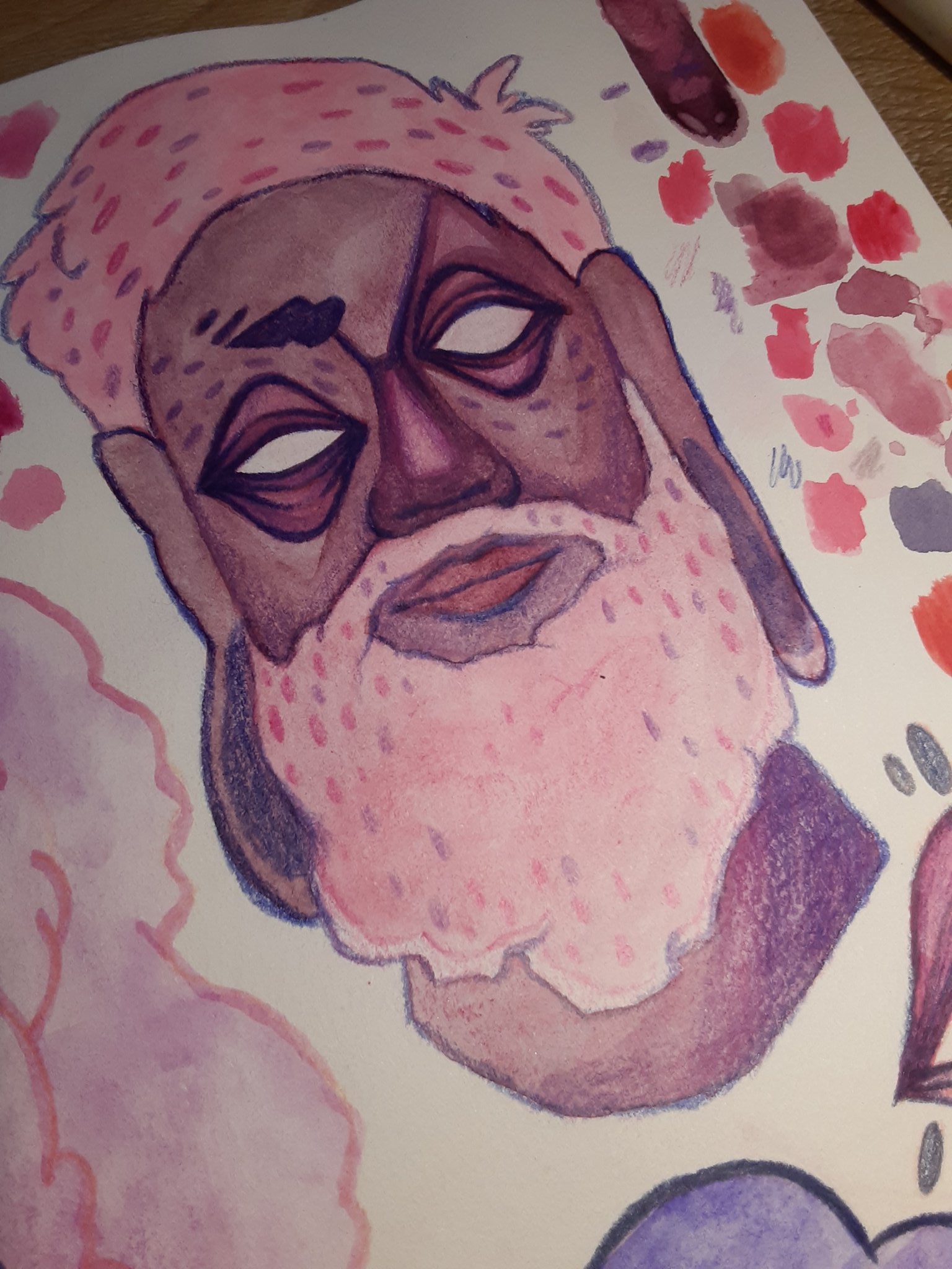 My most recent sketchbook page, been a while since I've done traditional art. Let me know what ...