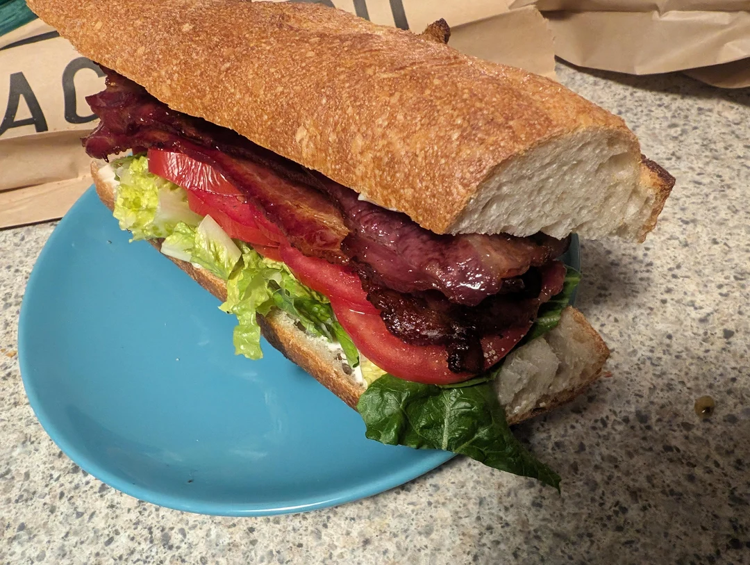 BLT on a French baguette | Scrolller