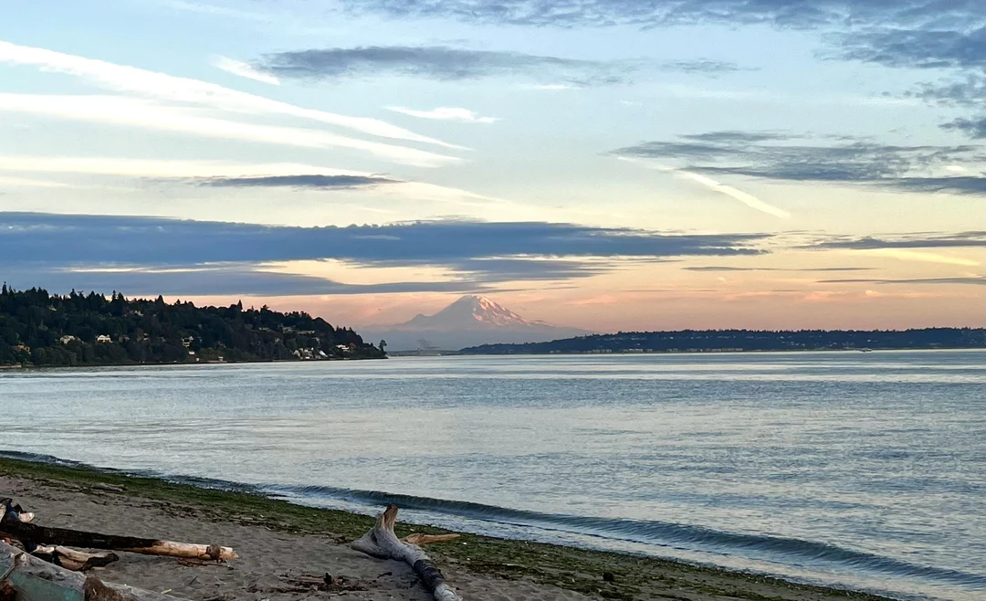 Mount Rainier, WA at sunset | Scrolller