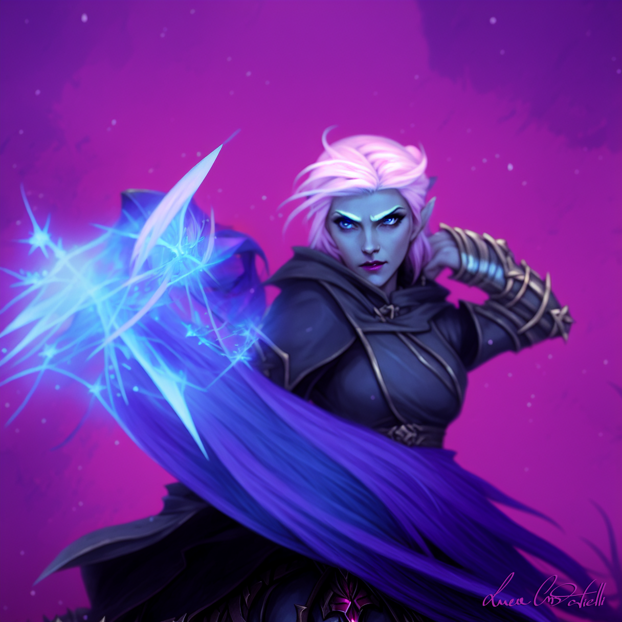 Astoria Blanc, Drow Wizard by Estylon | Scrolller