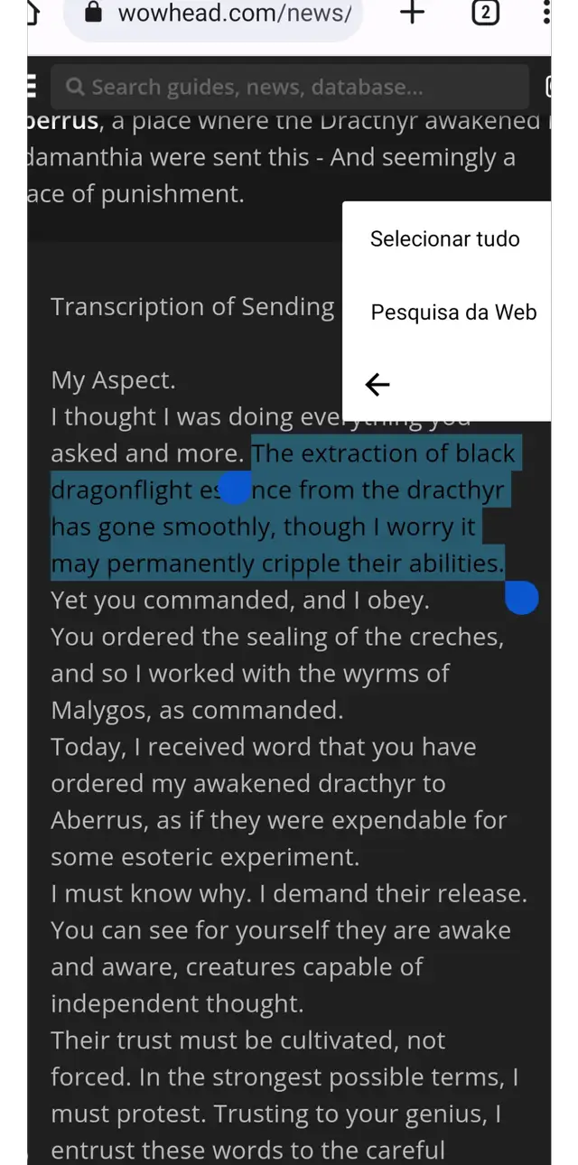 So that's why we don't have a bulky tanker dracthyr Spec. | Scrolller