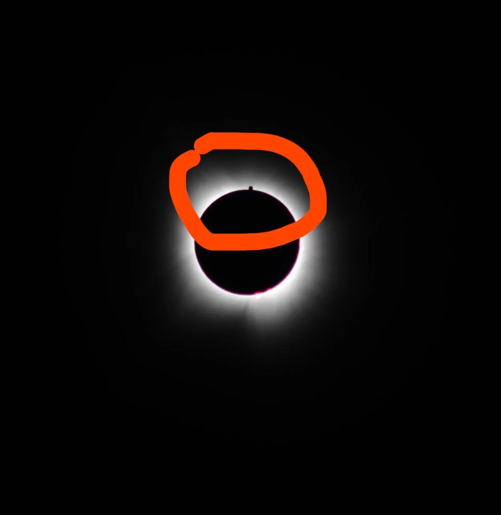 Weird sphere on my eclipse photo? | Scrolller