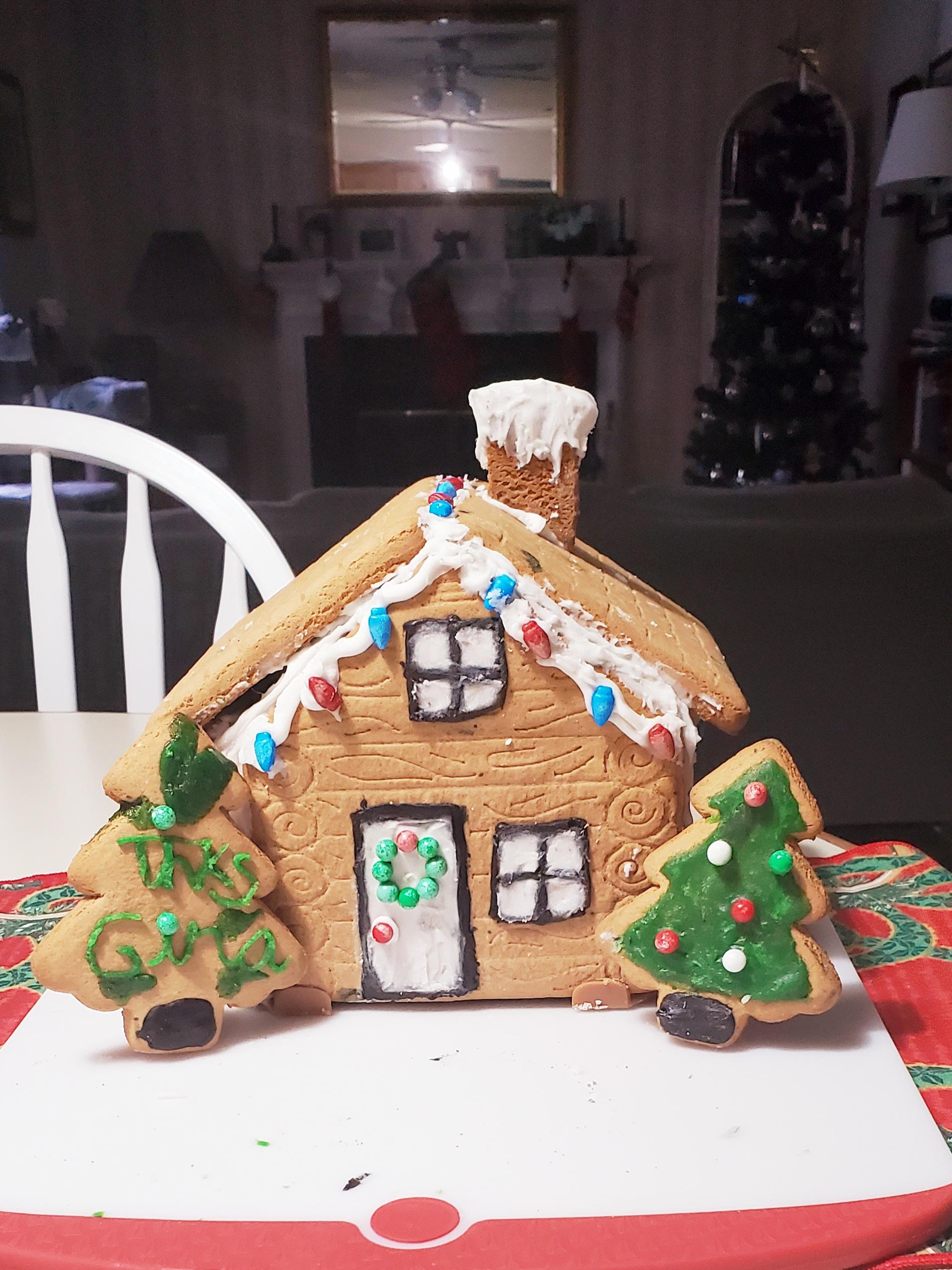 Last year's Gingerbread house (first) vs this year's (second) | Scrolller