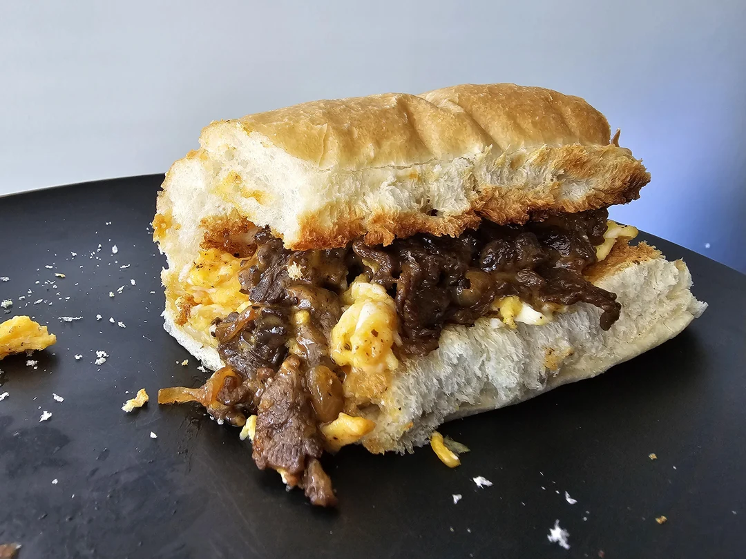 Leftover Philly cheese n egger | Scrolller