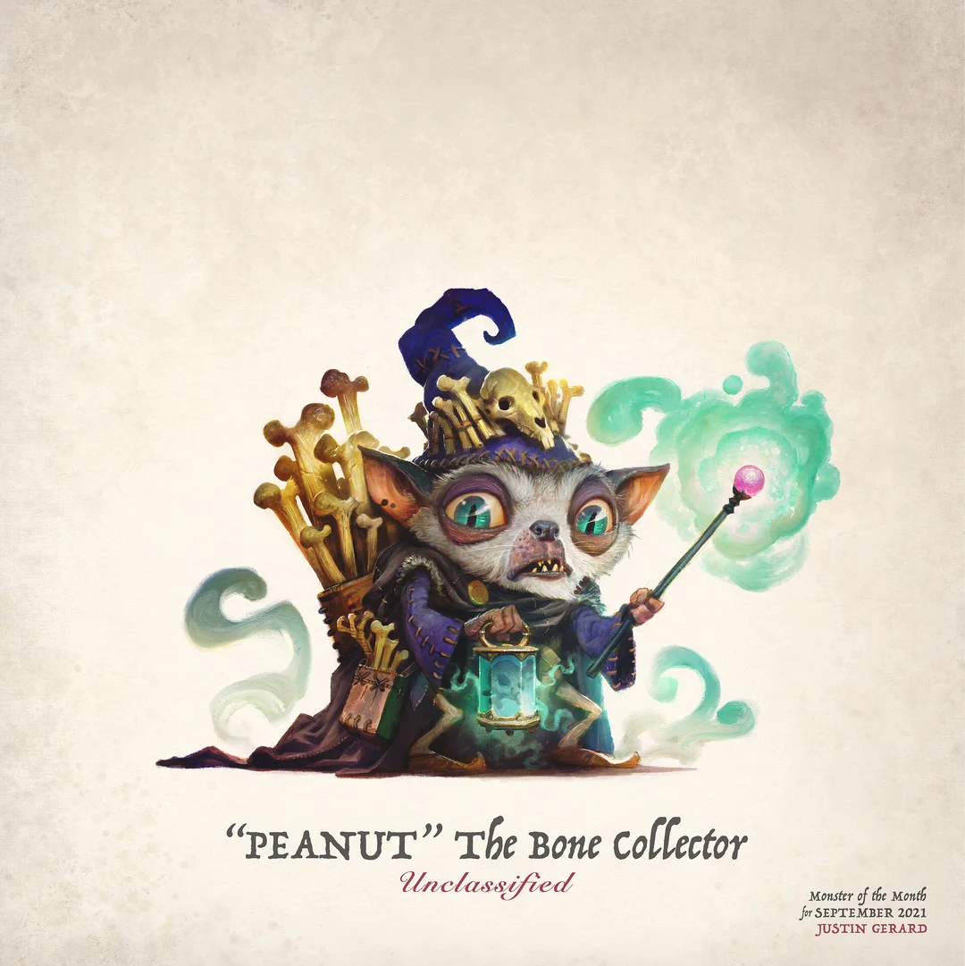 Peanut the Bone Collector by Justin Gerard | Scrolller