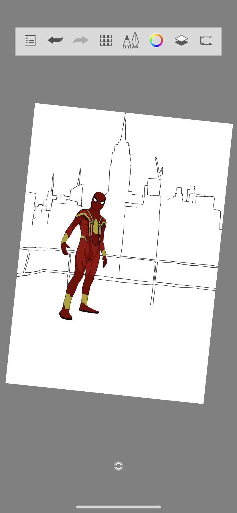 Wip comic cover for my iron spider design | Scrolller