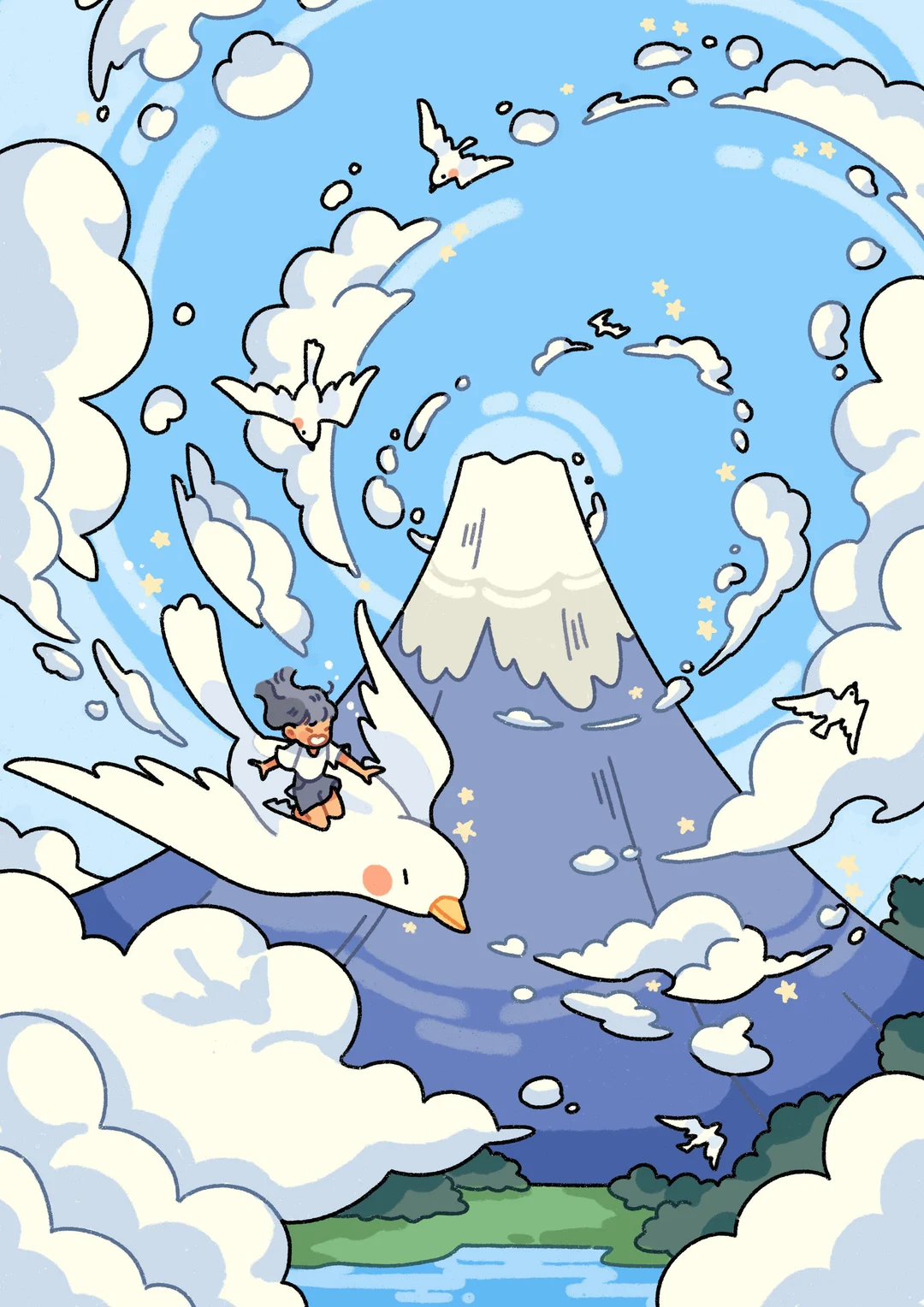 Ridin’ the wind, me, digital, 2023 | Scrolller